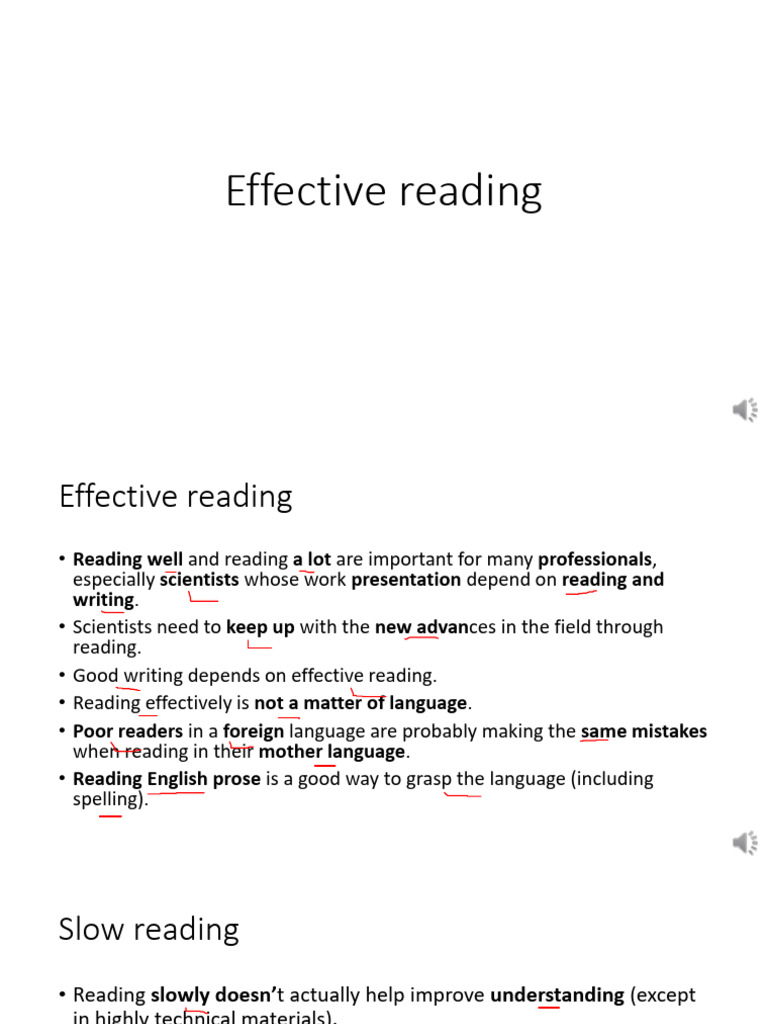 Lec 3 - Slow and Fast Reading | PDF