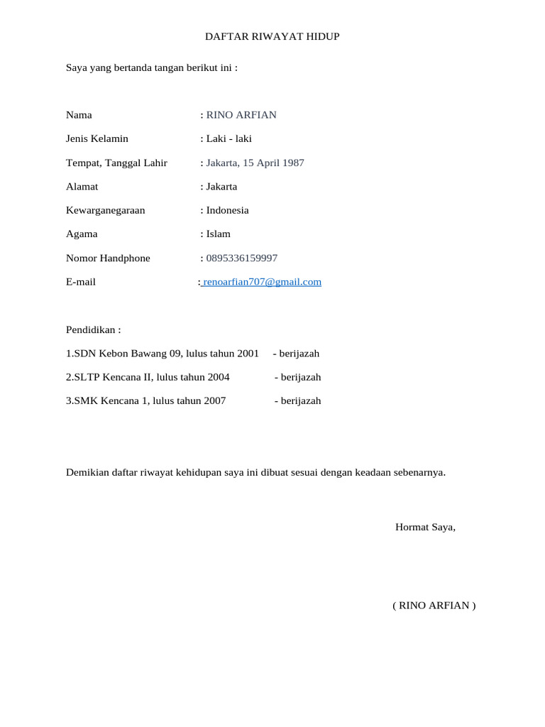 daftar-riwayat-hidup-pdf