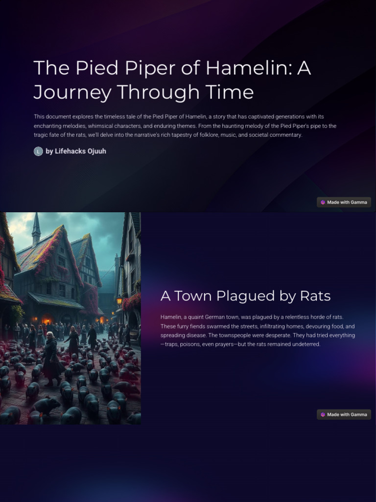 1 The-Pied-Piper-of-Hamelin-A-Journey-Through-Time | PDF