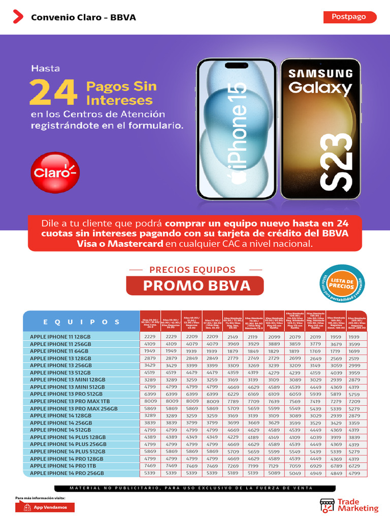 HV - Convenio Claro - BBVA - Ago | PDF