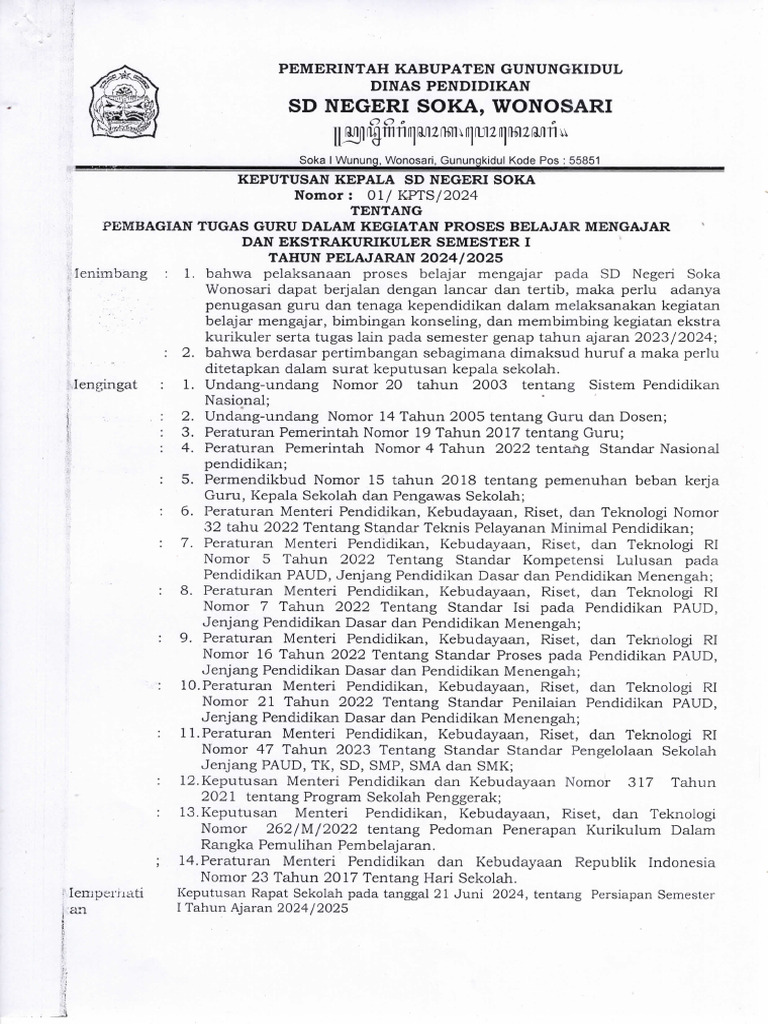 SK PBM SDN Soka 2024 | PDF
