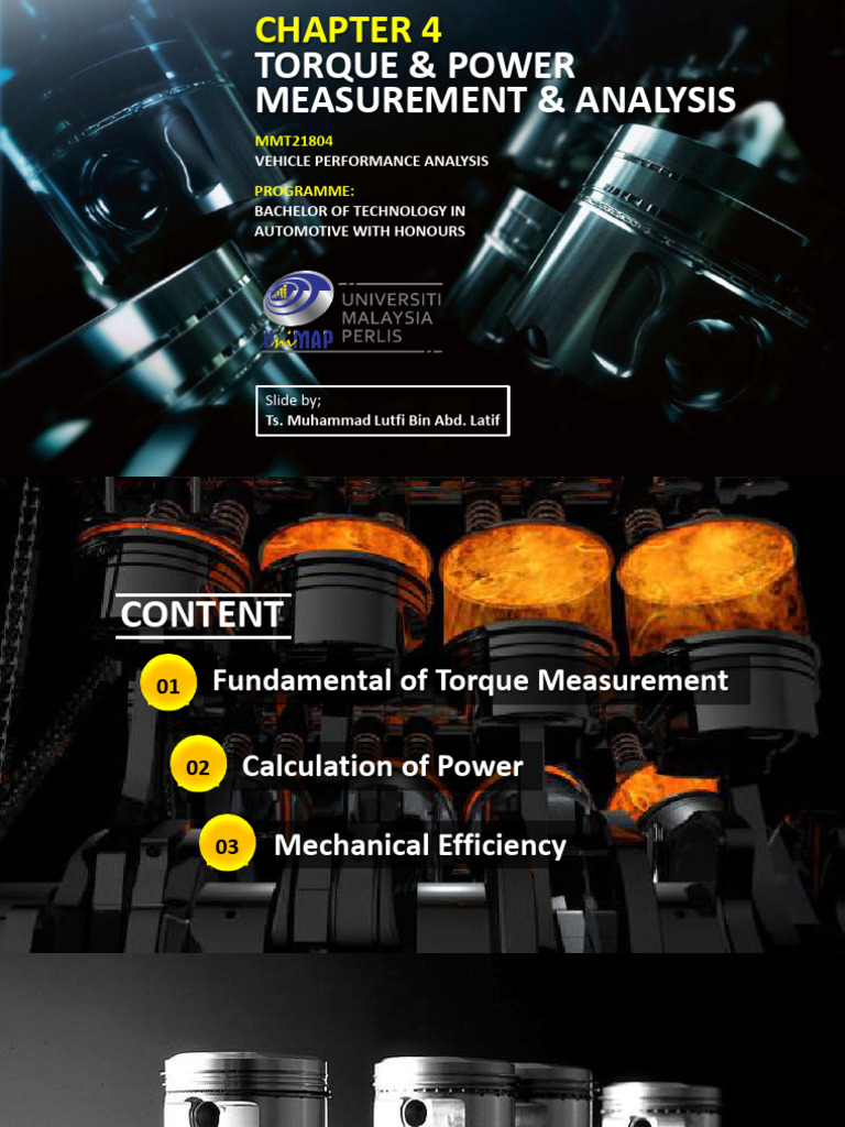 CHAPTER 4 TORQUE & POWER MEASUREMENT | PDF