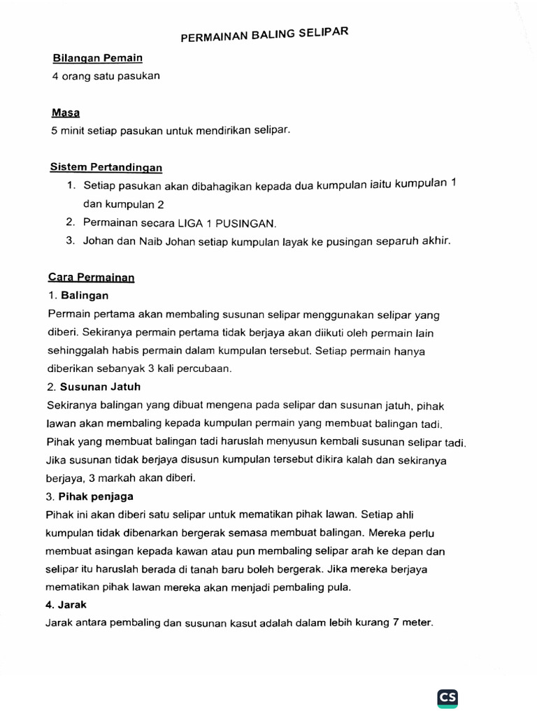 Baling Selipar | PDF