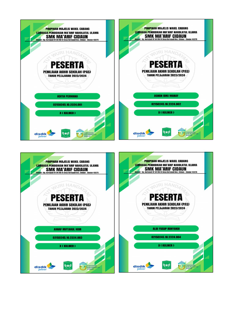 Id Card Pas 2024 | PDF