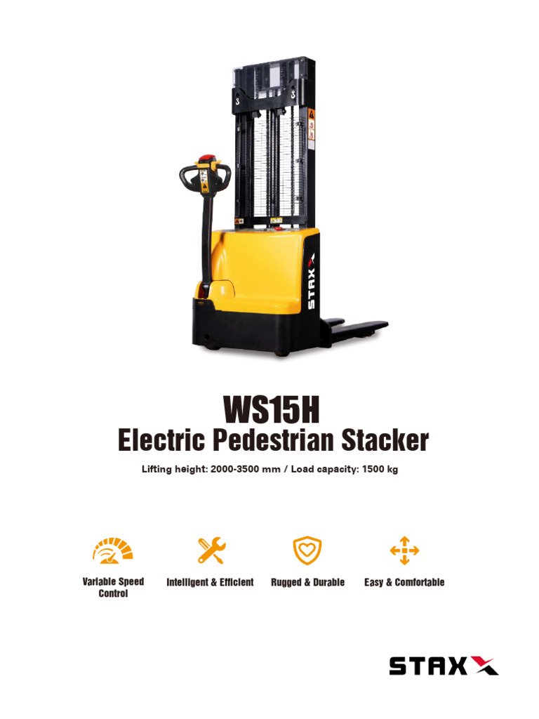 WS15H Electric Stacker Catalog 20231027 | PDF