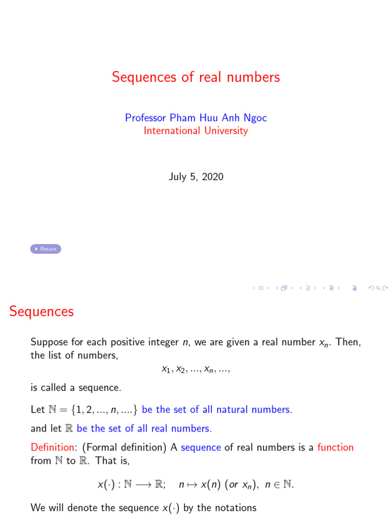 2018 Analysis1 Sequences | PDF