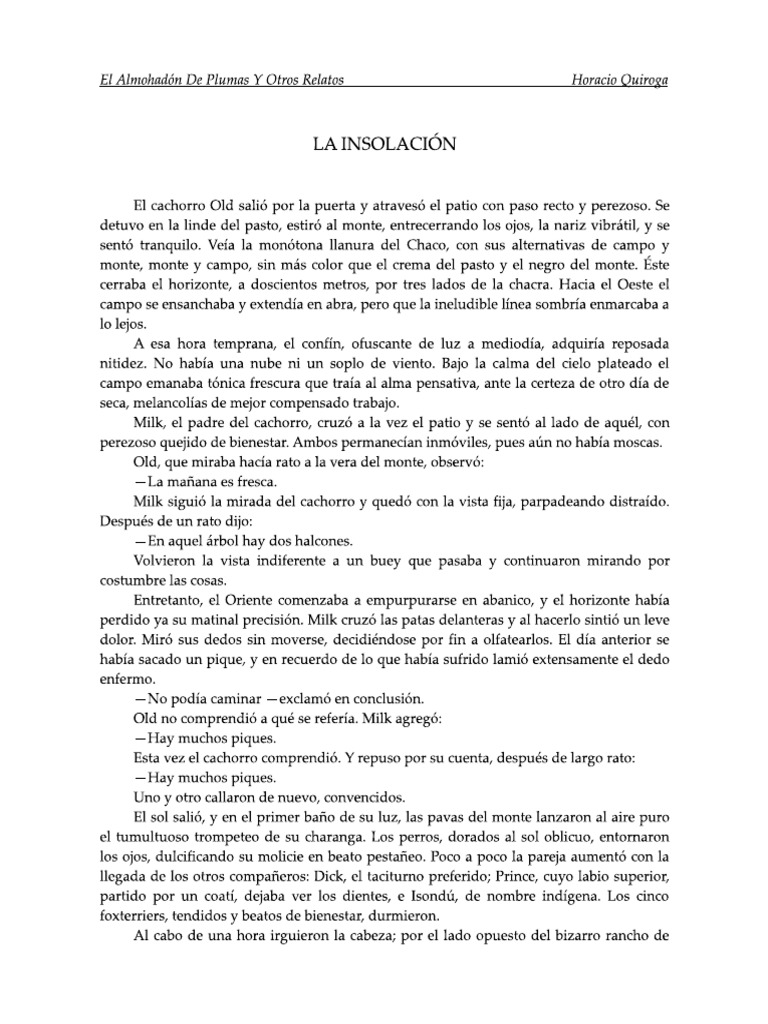 La Insolación | PDF