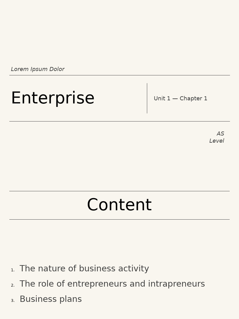 Chapter 1 Enterprise | PDF