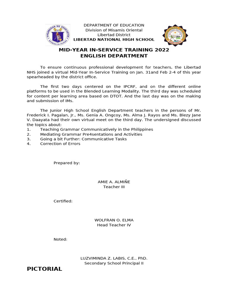 Midyear Inset Narrative 2022 | PDF