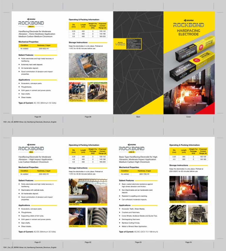 RockBond Hardfacing Brochure | PDF