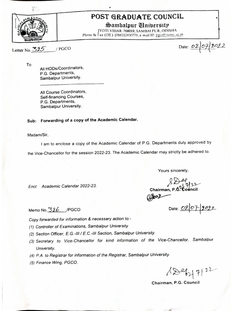 Academic Calendar 2022 23 | PDF