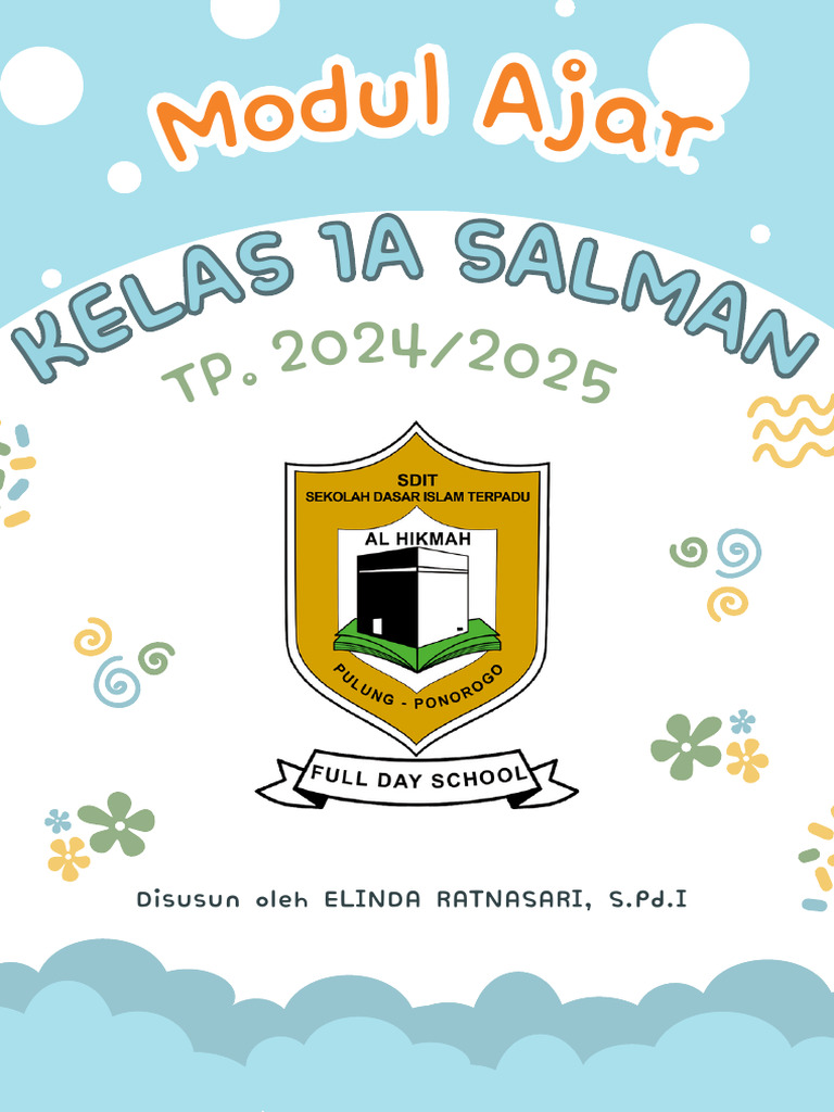 Biru Oranye Kreatif Doodle Cover Modul Ajar Dokumen A4 | PDF