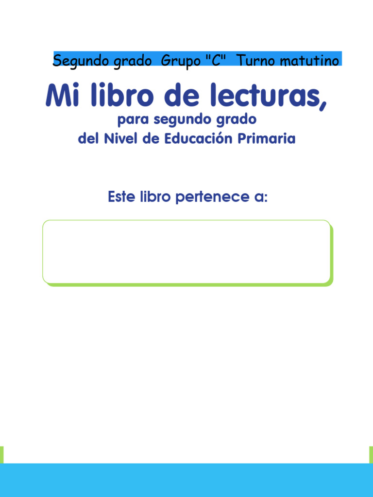 Mi Libro de Lecturas para Segundo Grado Primaria | PDF