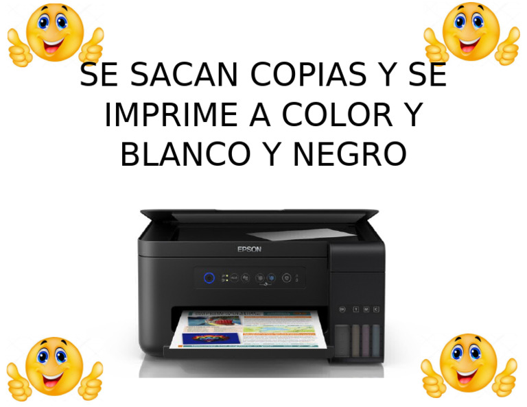 Se Sacan Copias y Se Imprime A Color y Blanco y Negro | PDF