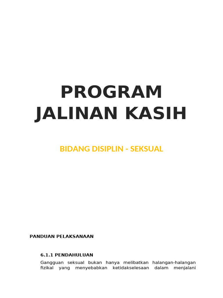 Program Jalinan Kasih | PDF