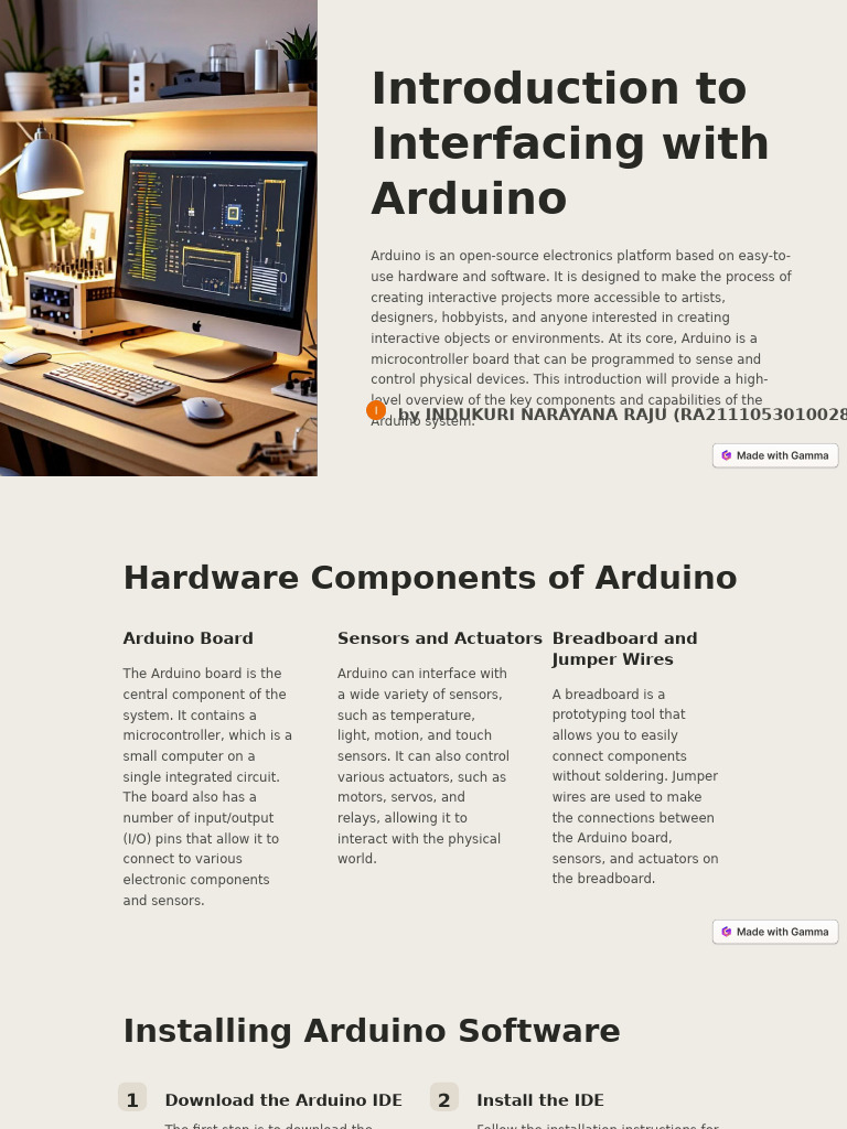 Introduction To Arduino | PDF