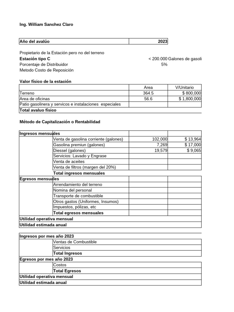 Ejercicio Estacion (1) | PDF