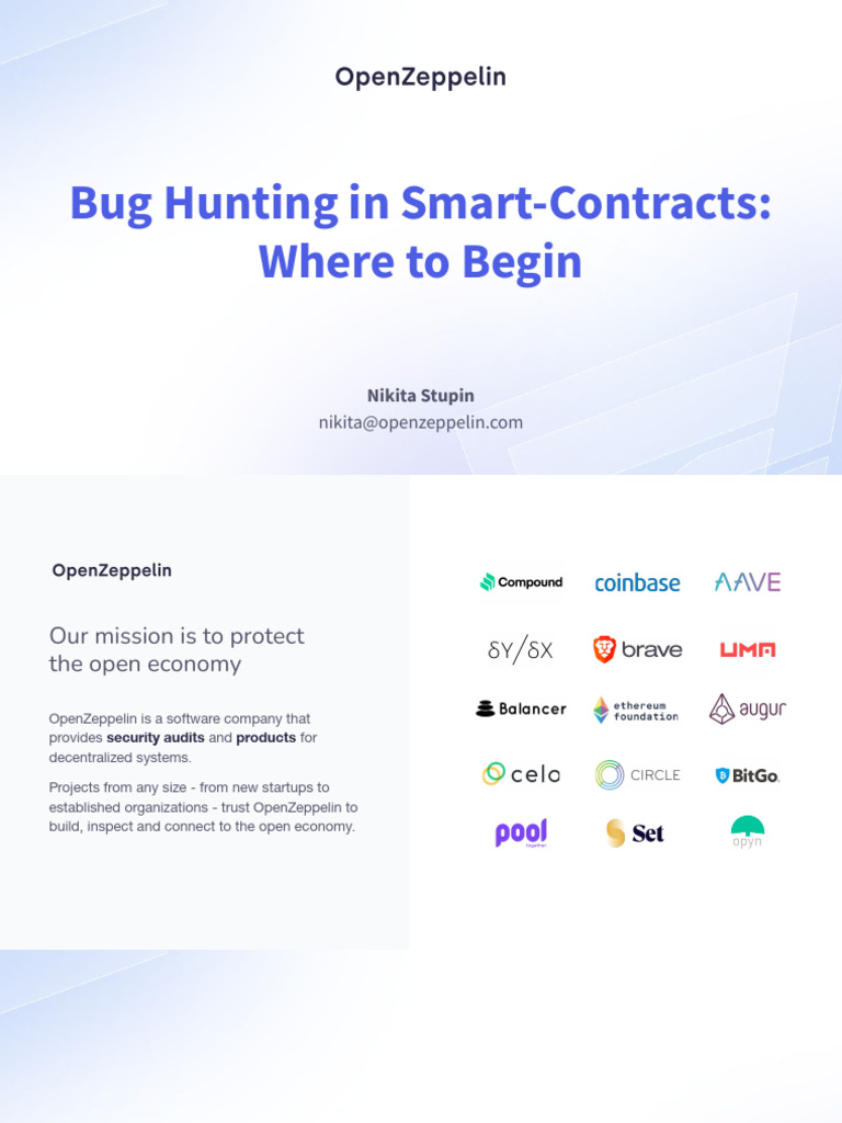 Bug Hunting in Smart-Contracts Where To Begin-1 | PDF