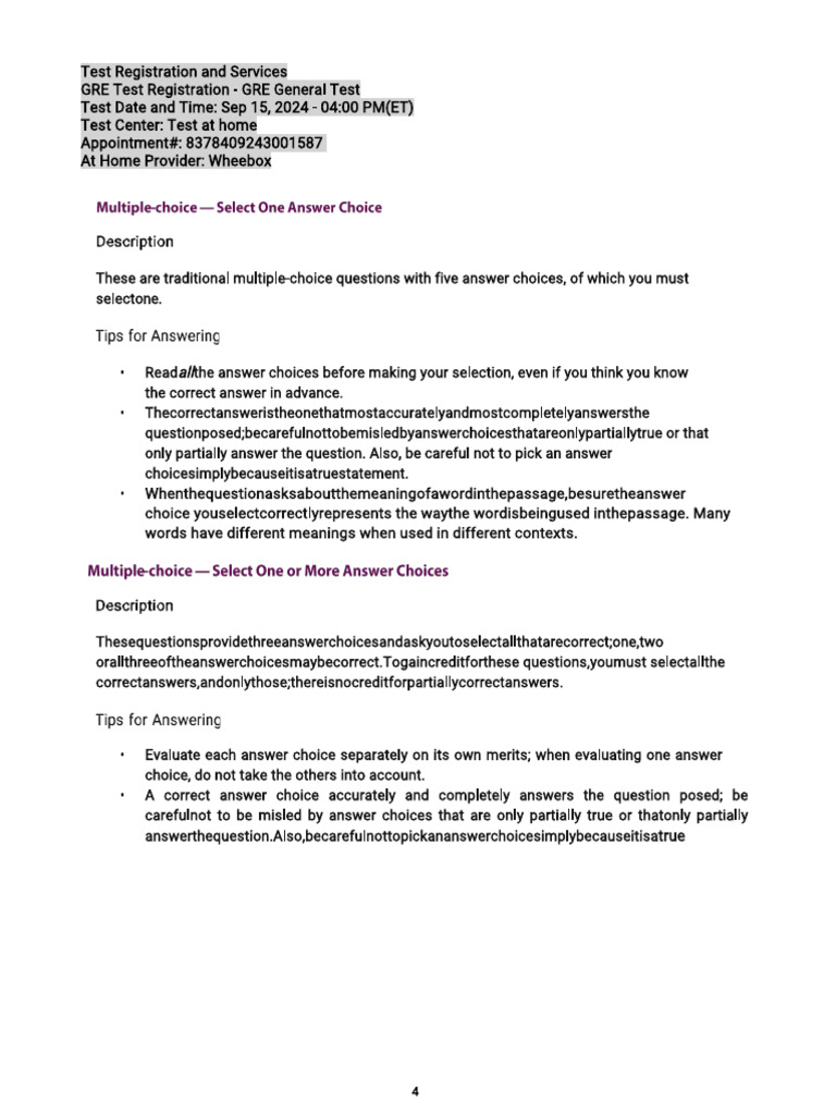 Gre-Questions and Answers | PDF