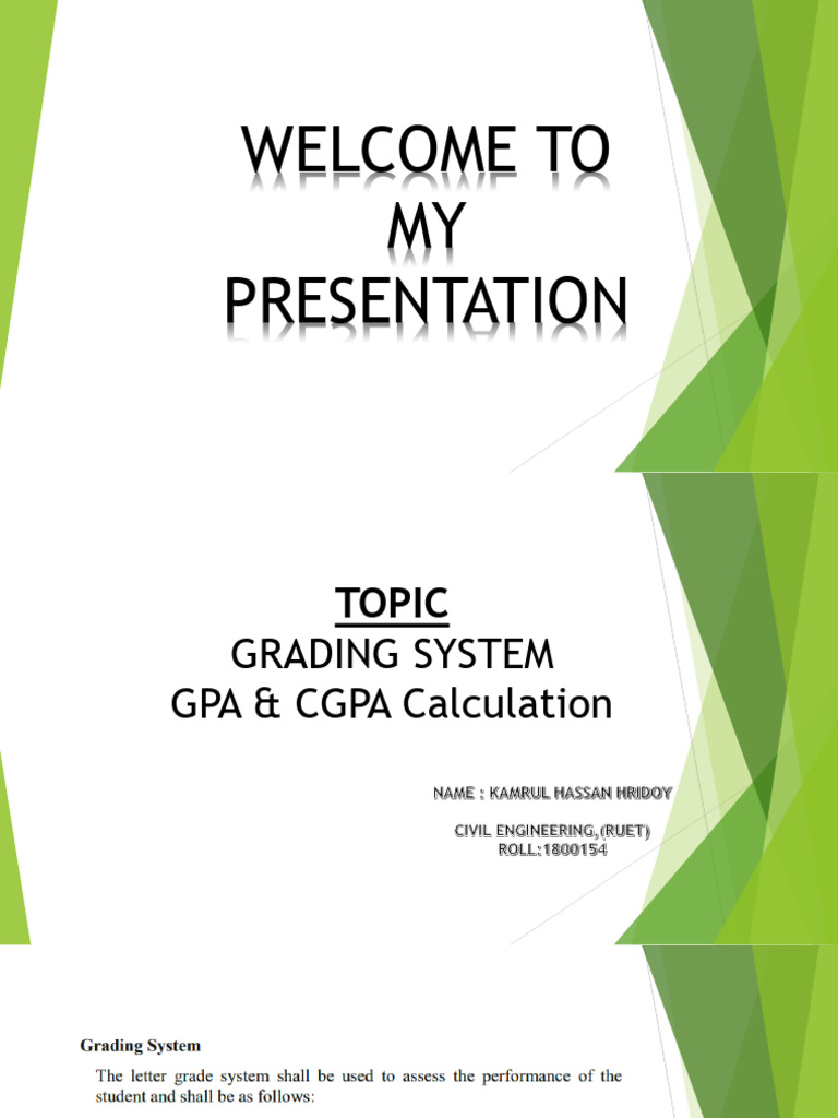 Grading System - CGPA Calculation | PDF