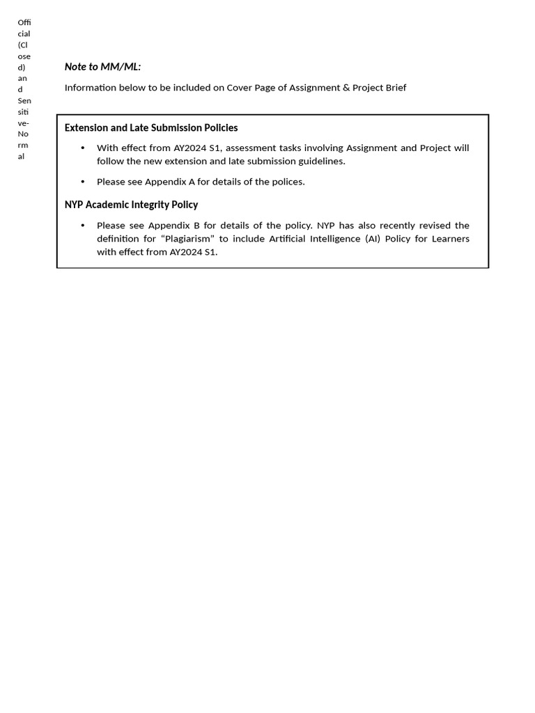 Appendix A - Extension and Late Submission Policy 20241 | PDF