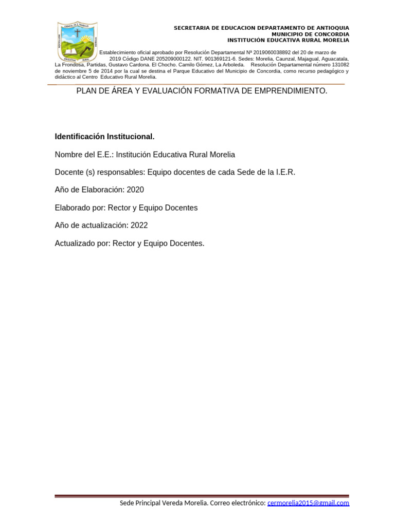 Hoja Membrete actual (1) | PDF