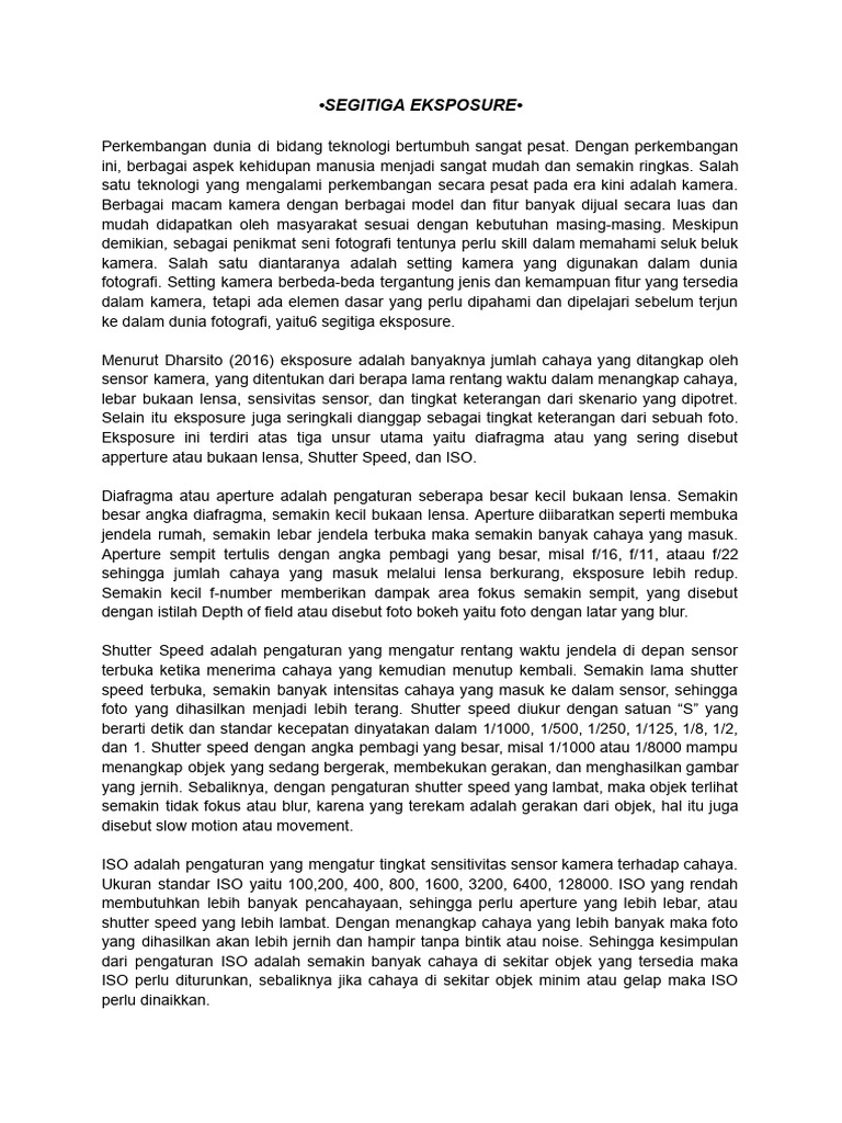 SEGITIGA EKSPOSURE-, Renaldi, X DKV D | PDF