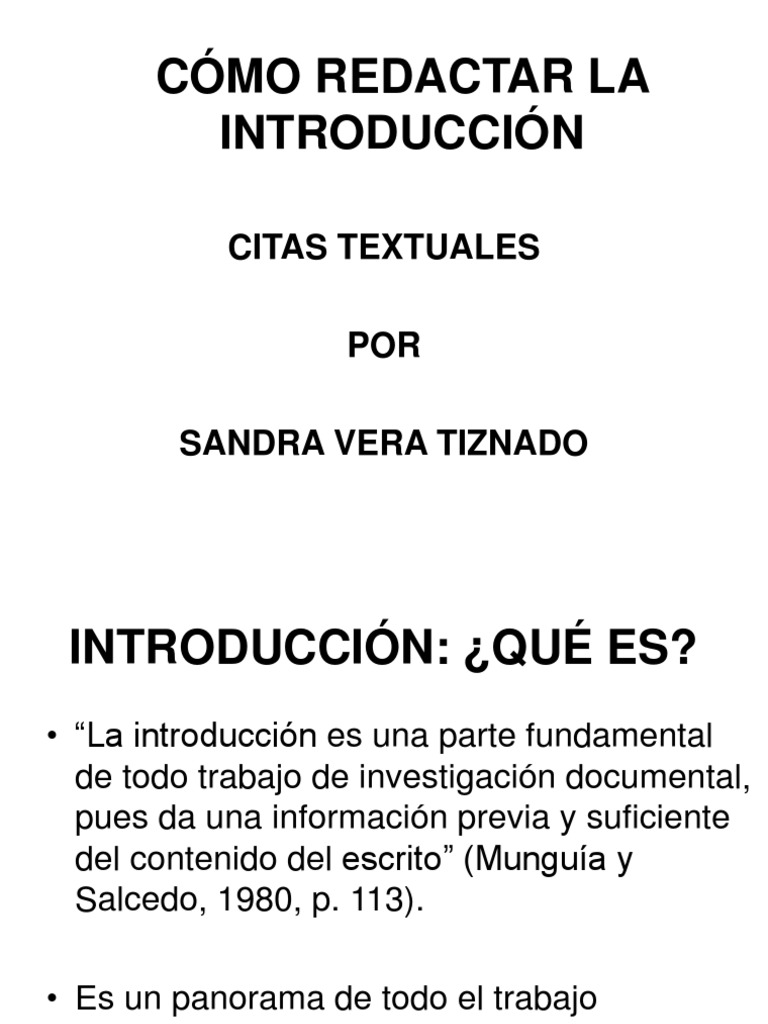 Cómo redactar una introducción efectiva | PDF