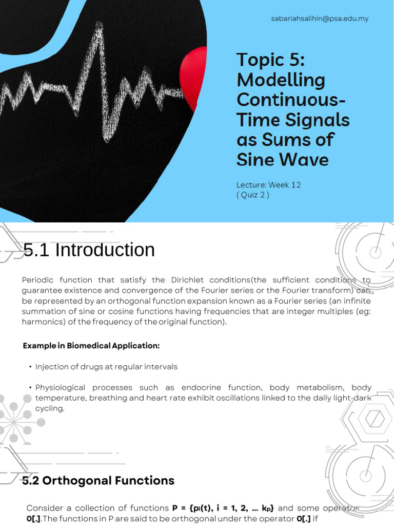 Chapter 5 MODELING CONTINUOUS-TIME SIGNALS AS SUMS OF SINE WAVES | PDF | Science & Mathematics