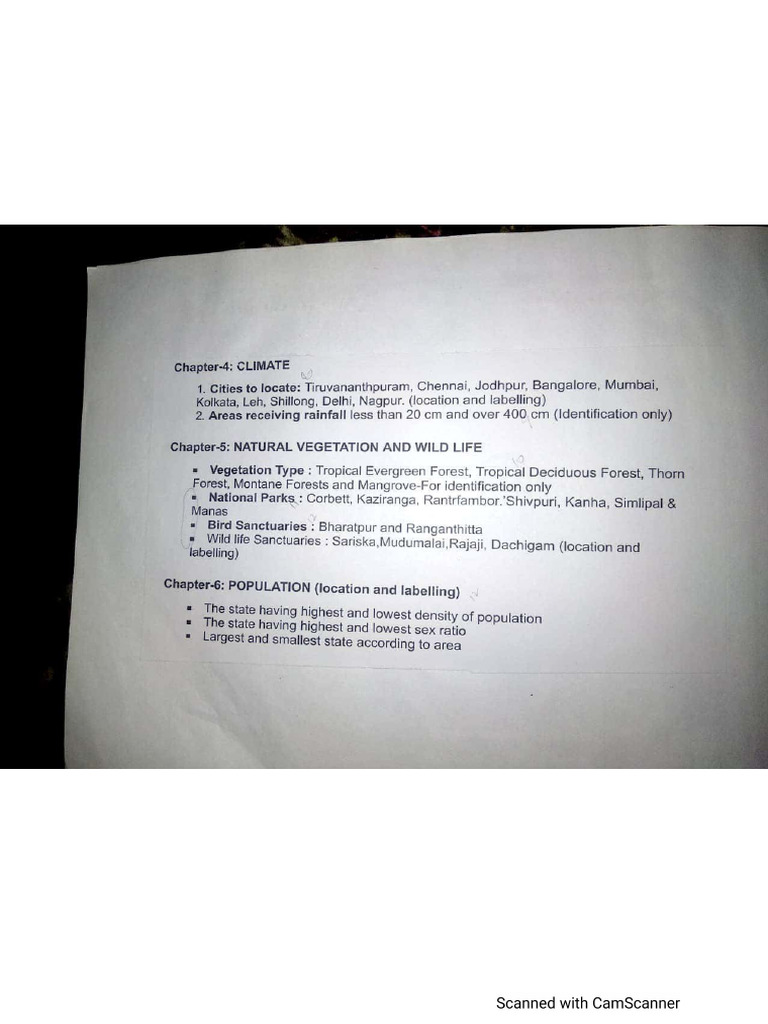 Class 9th Maps Revision | PDF