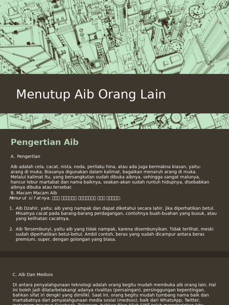 Kelompok Aib | PDF
