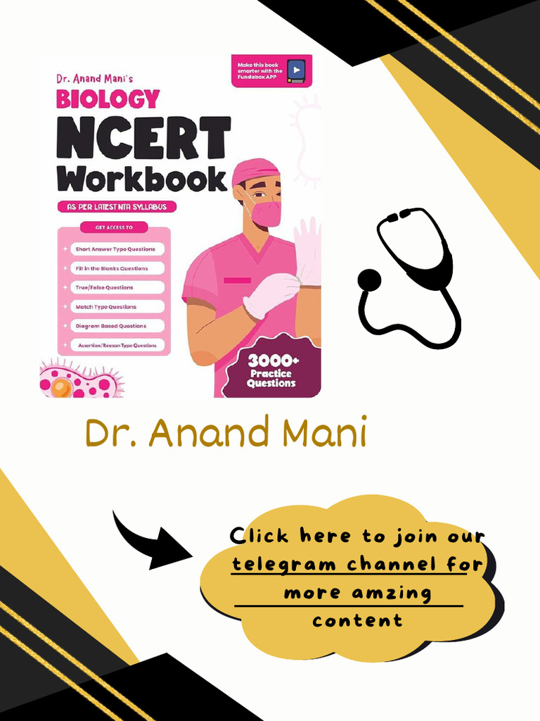 Biology Ncert Workbook by Dr.anand Mani | PDF