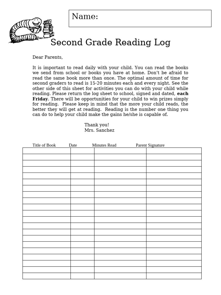 Reading Log | PDF