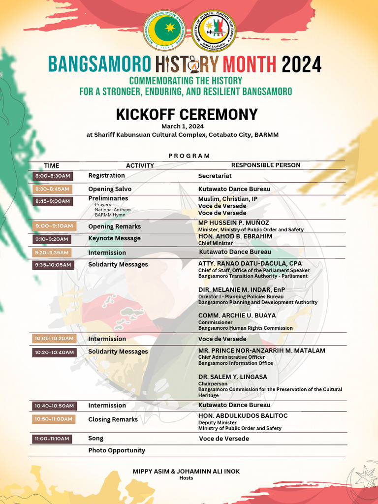 BHM 2O24 - Kickoff Program | PDF