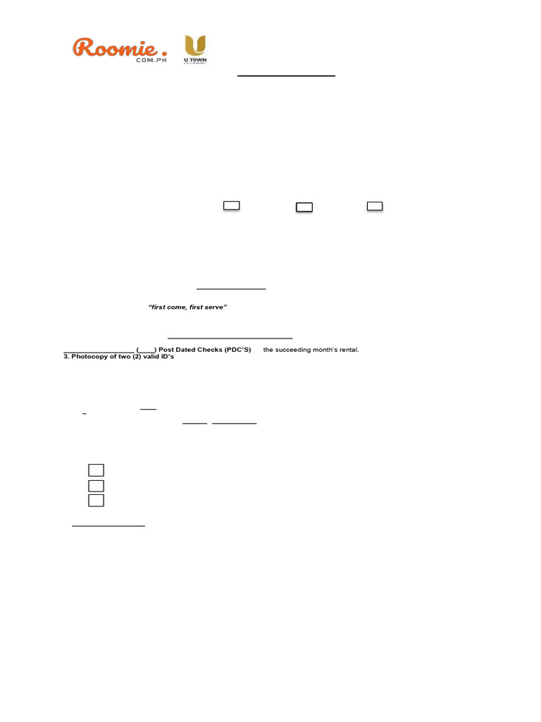 Application Form - Roomie V1.2023 | PDF