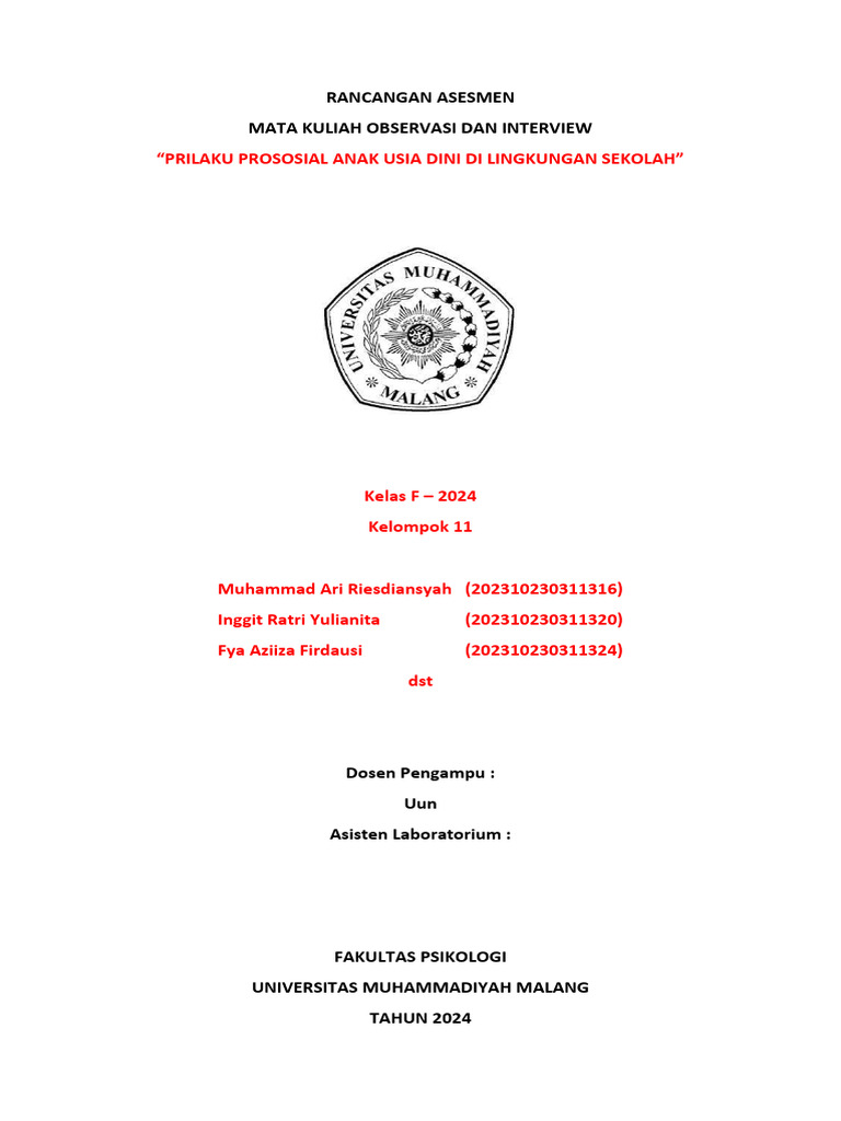 Format Rancangan Asesmen | PDF