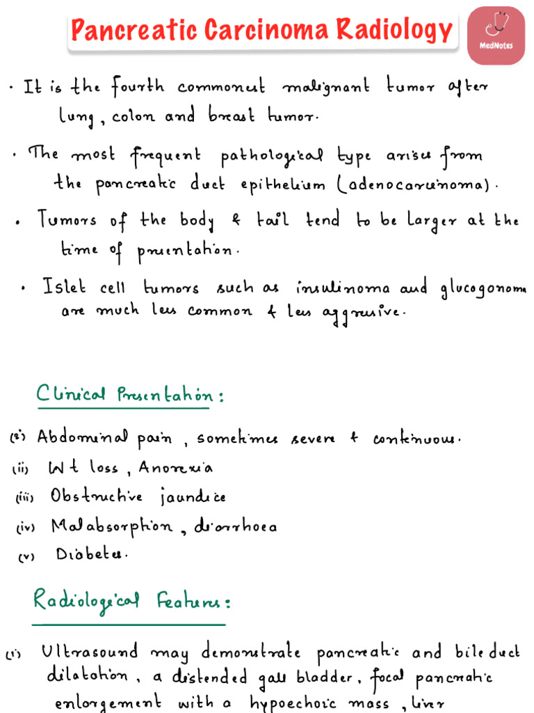 Pancreatic Carcinoma Radiology Insta | PDF