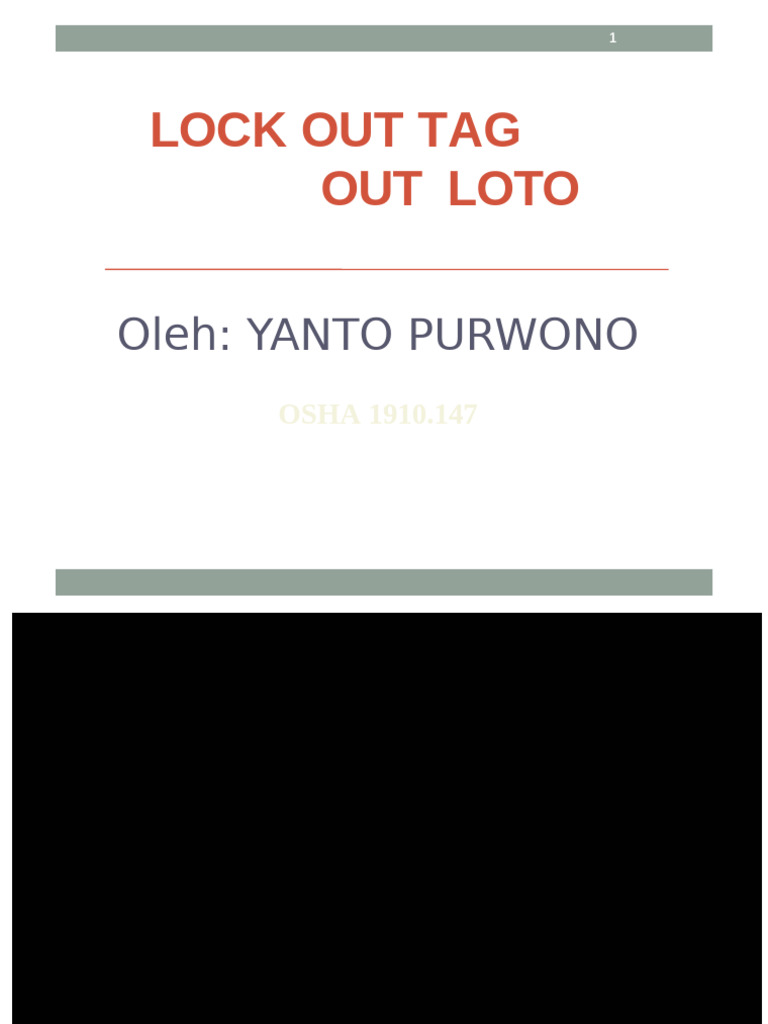 02 Lock Out Tag Out | PDF