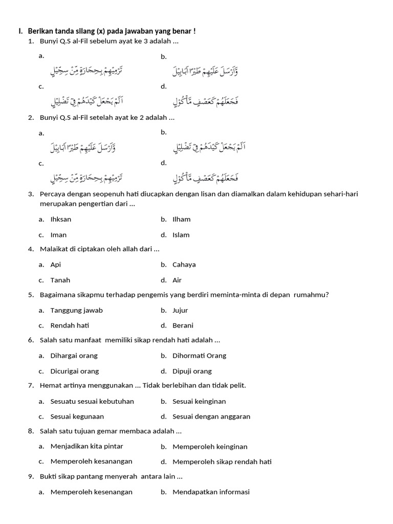 Soal2 Pat Pai KLS 4-S2 | PDF