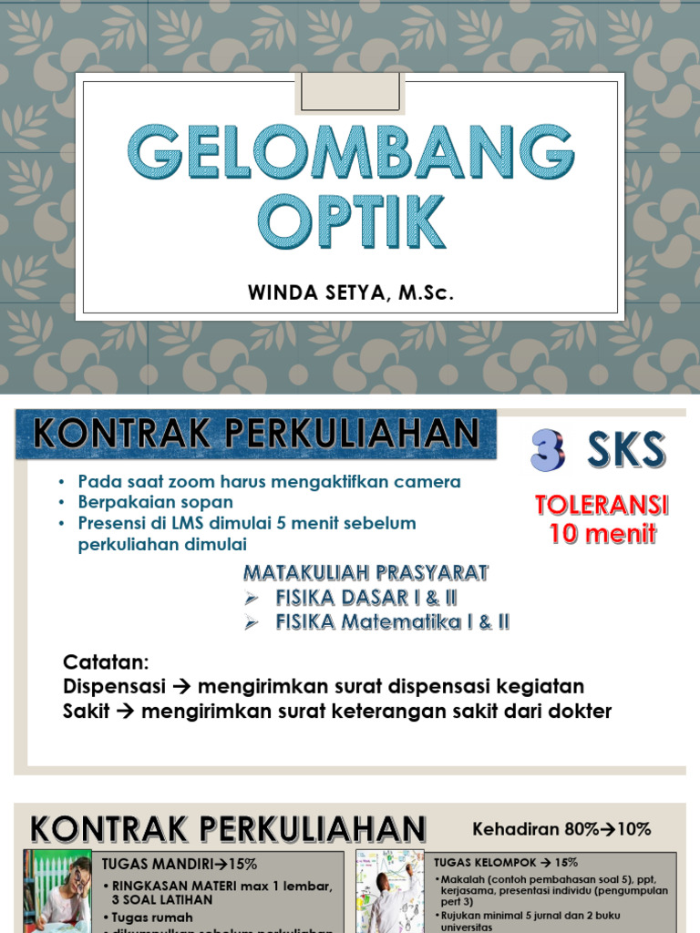 Silabus Gelombang Optik 2024 | PDF
