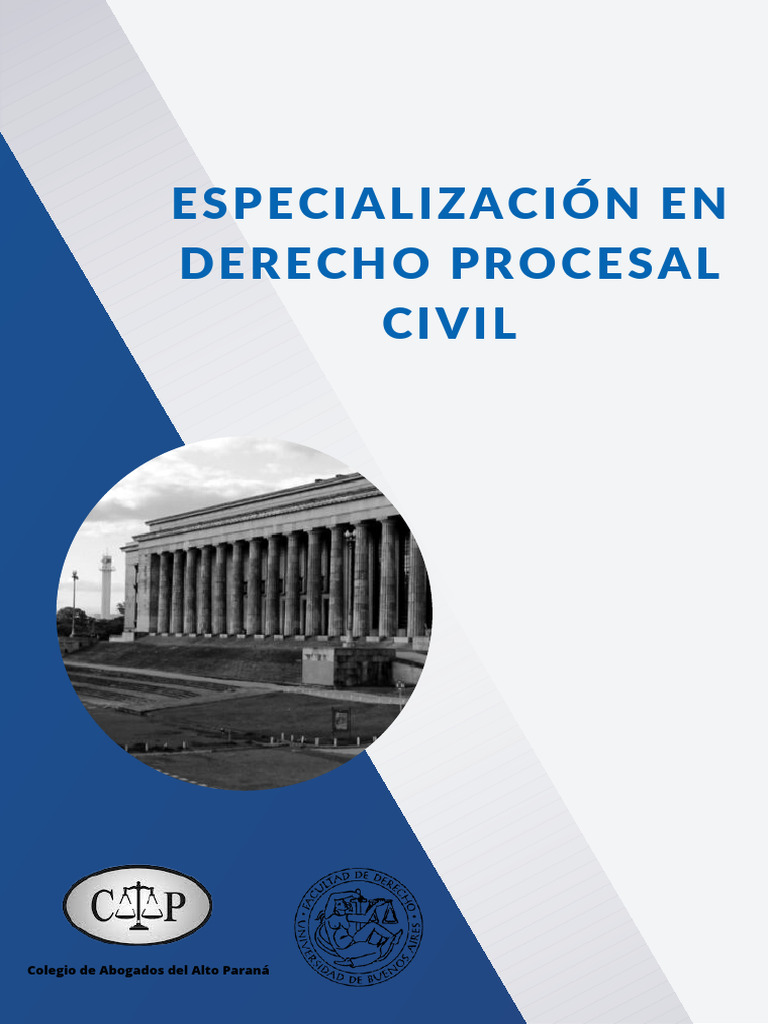 Especialización en Derecho Procesal Civil - UBA 2023-2024 | PDF