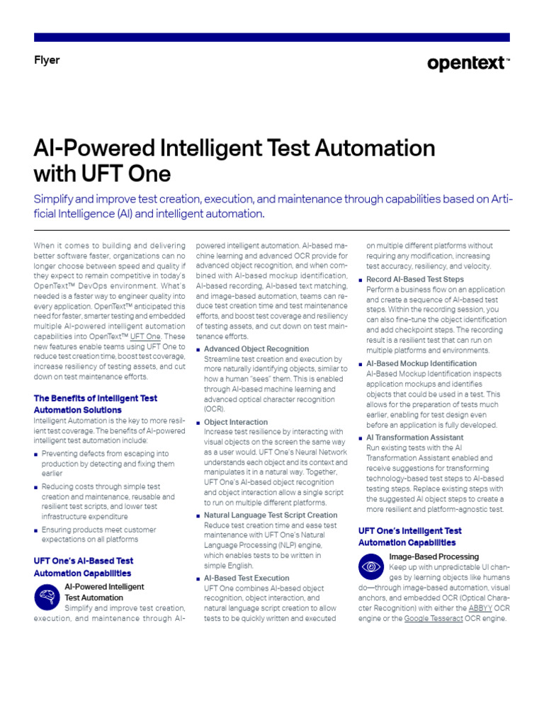Intelligent Automation With Micro Focus Unified Functional Testing ...