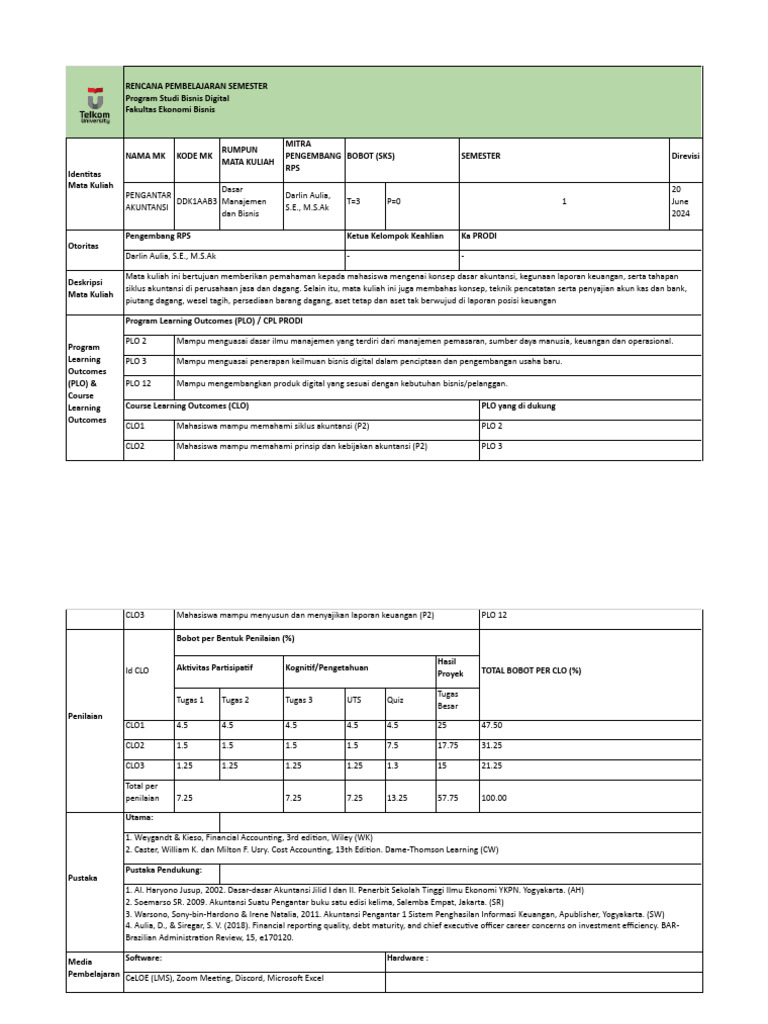 [FINAL] LAMPIRAN RPS (2) | PDF