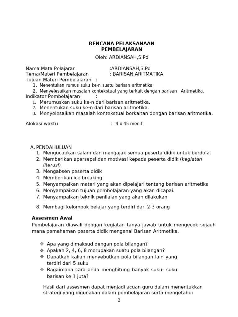 Format RPP CGP 11 REGULER | PDF