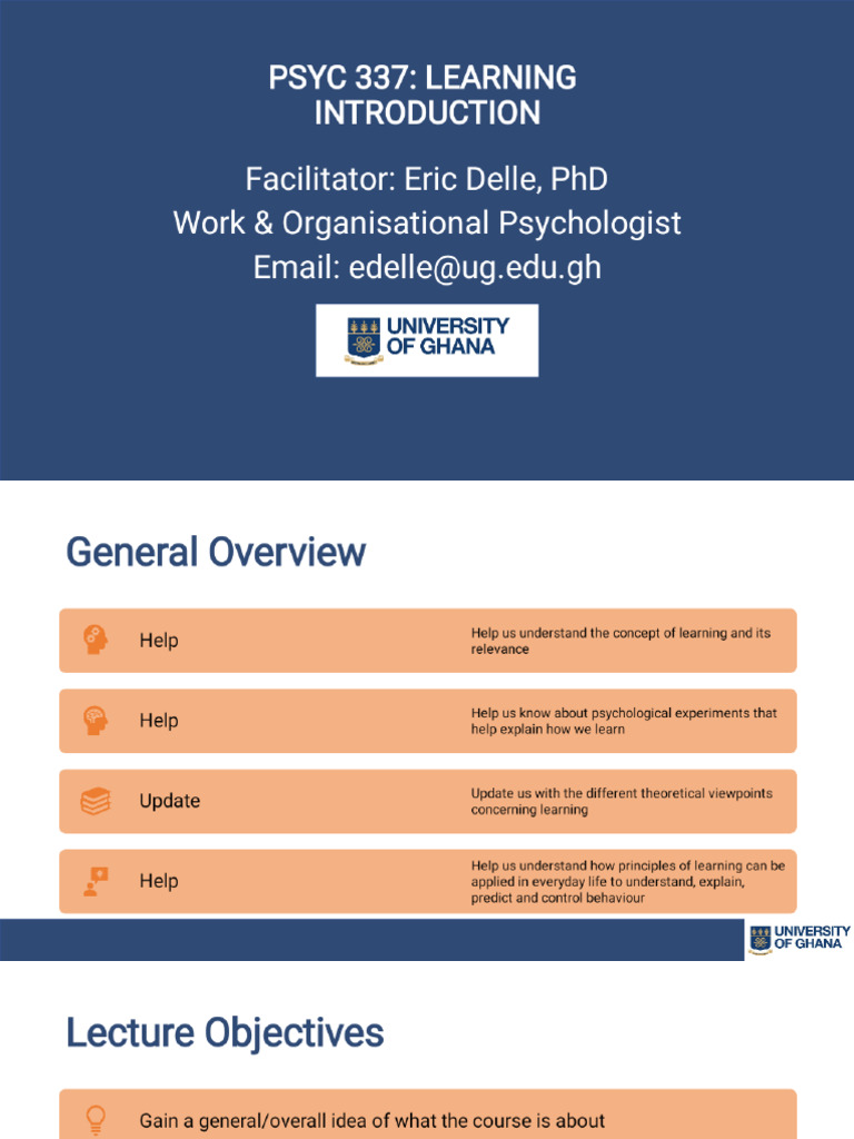 Psyc 337 - Learning | PDF