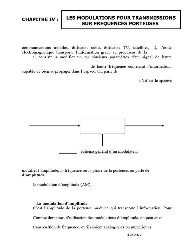 Chap 4 TST - Modulations | PDF | Modulation | Teaching Methods & Materials