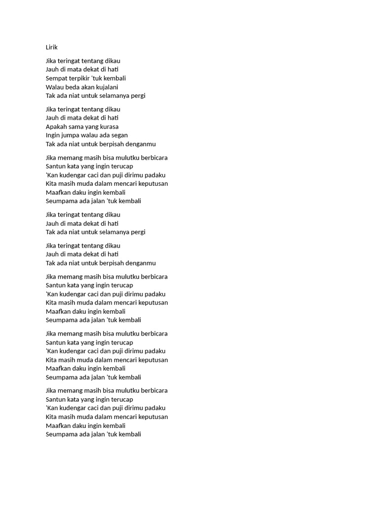 Lirik | PDF