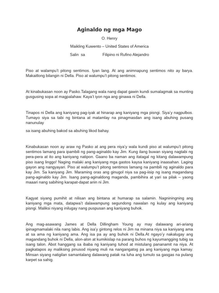 Aginaldo NG Mga Mago | PDF