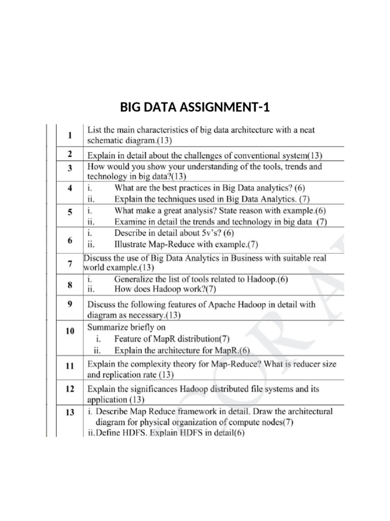 Big Data Assignment-1 | PDF