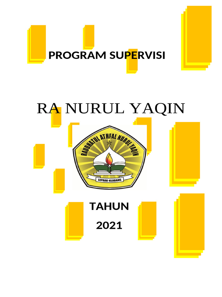 Cover Program Supervisi | PDF